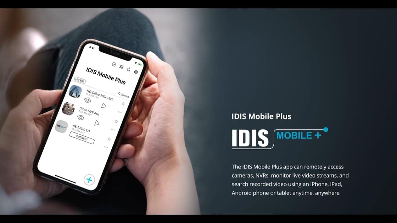 IDIS explains Mobile Plus functionality - Security On Screen by The ...