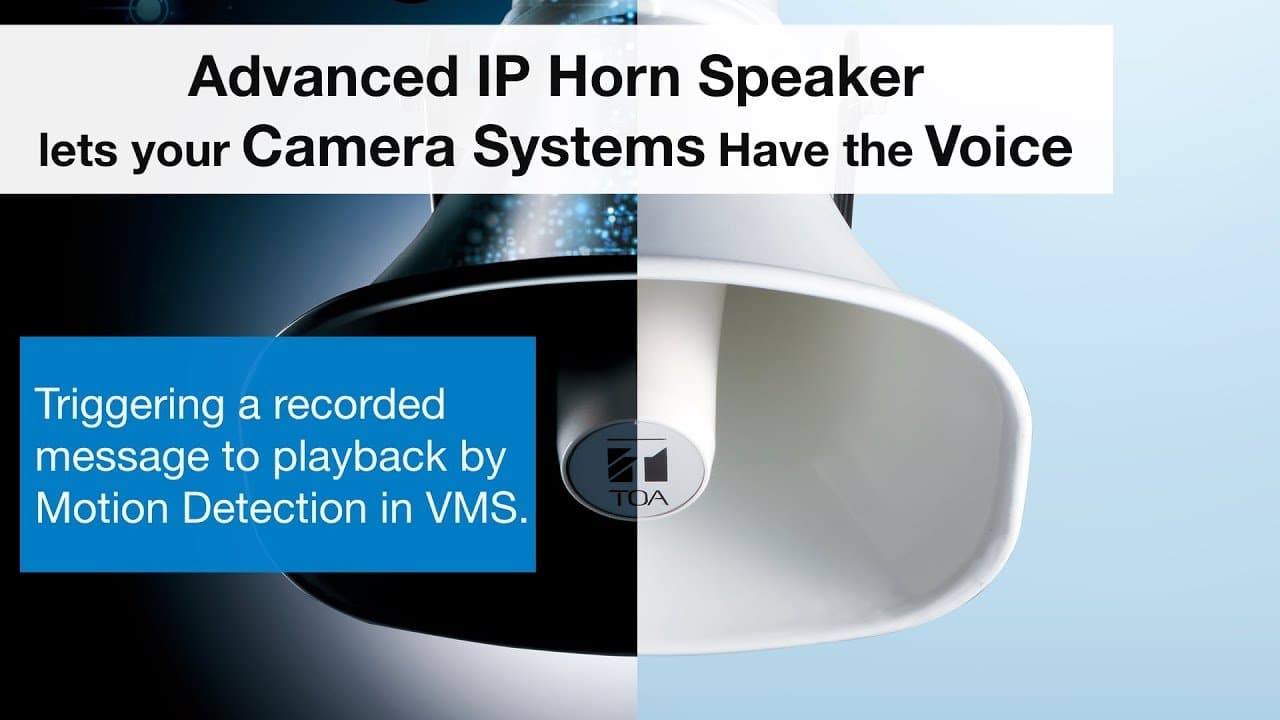 TOA enables motion detection message playback - Security On Screen by ...