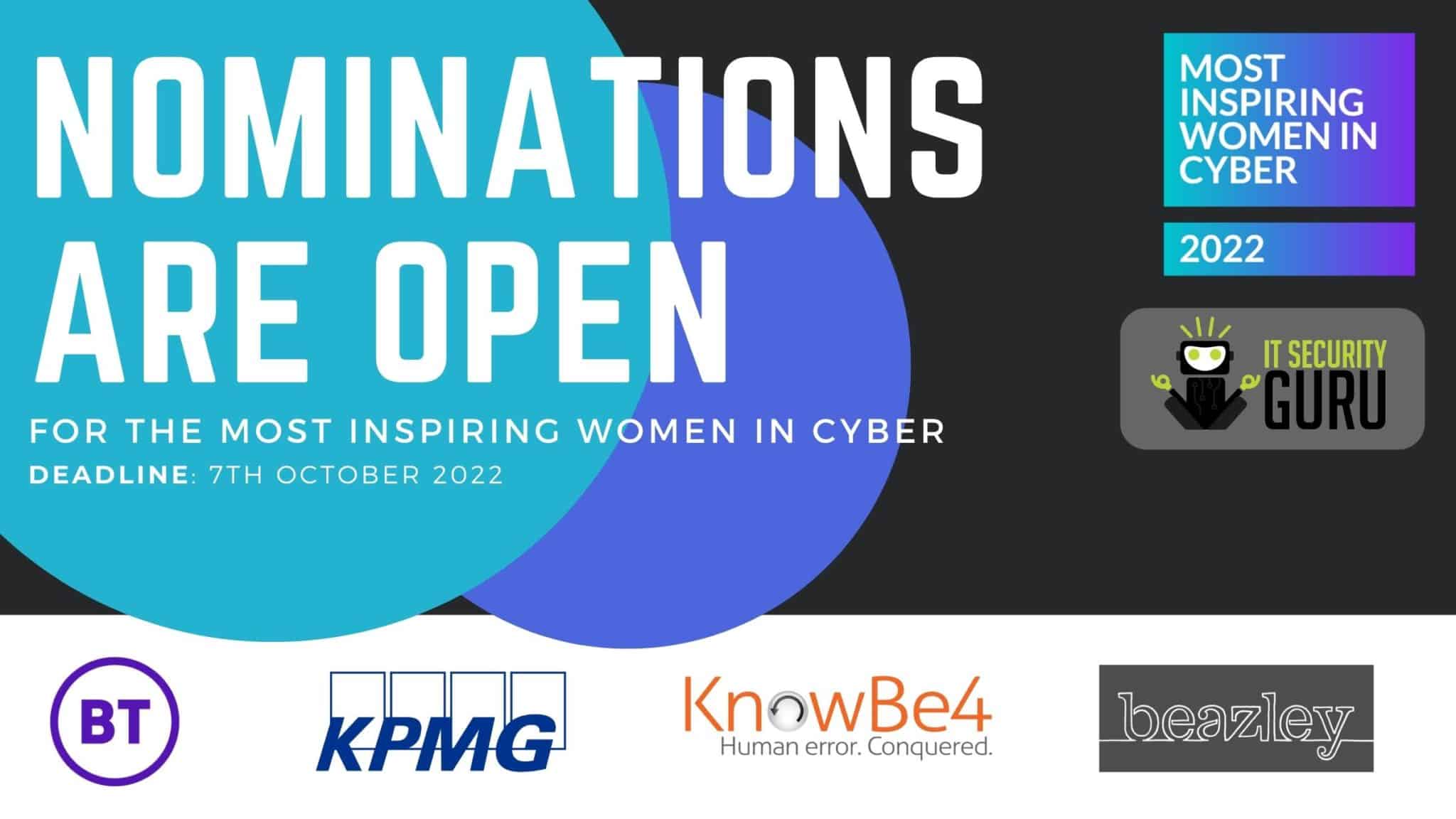 Search for 2022’s Most Inspiring Women in Cyber is Now Open - Security ...